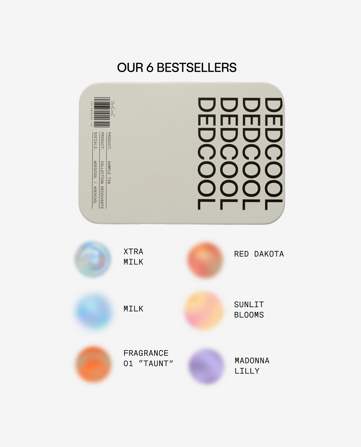 DedCool Best Sellers Sample Pack + 20% off your full size purchase